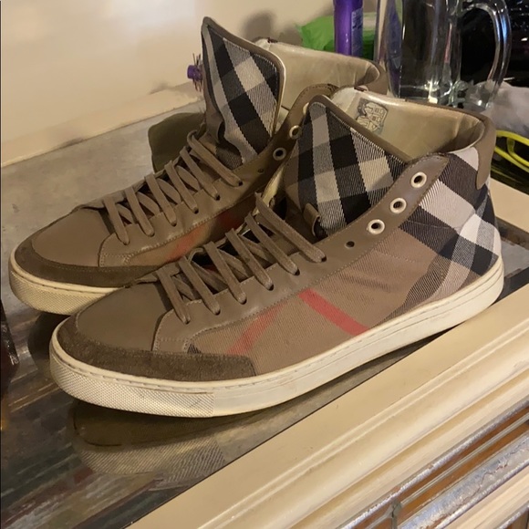 Burberry | Shoes | Burberry High Top Sneakers | Poshmark